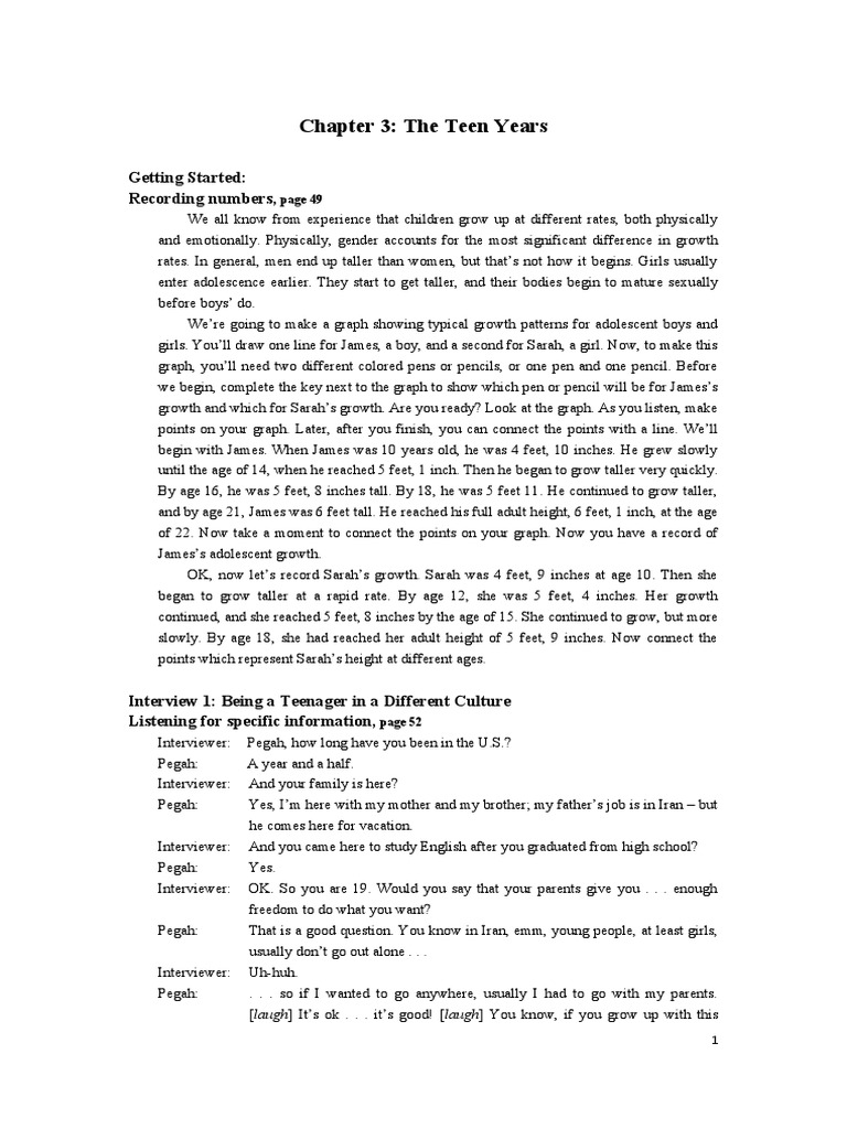 Chapter 3 Scripts | PDF | Adolescence | Psychology Chapter 3 Scripts | PDF | Adolescence | Psychology