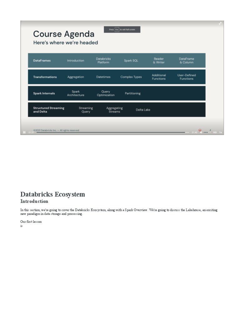 PySpark Notes | PDF PySpark Notes | PDF