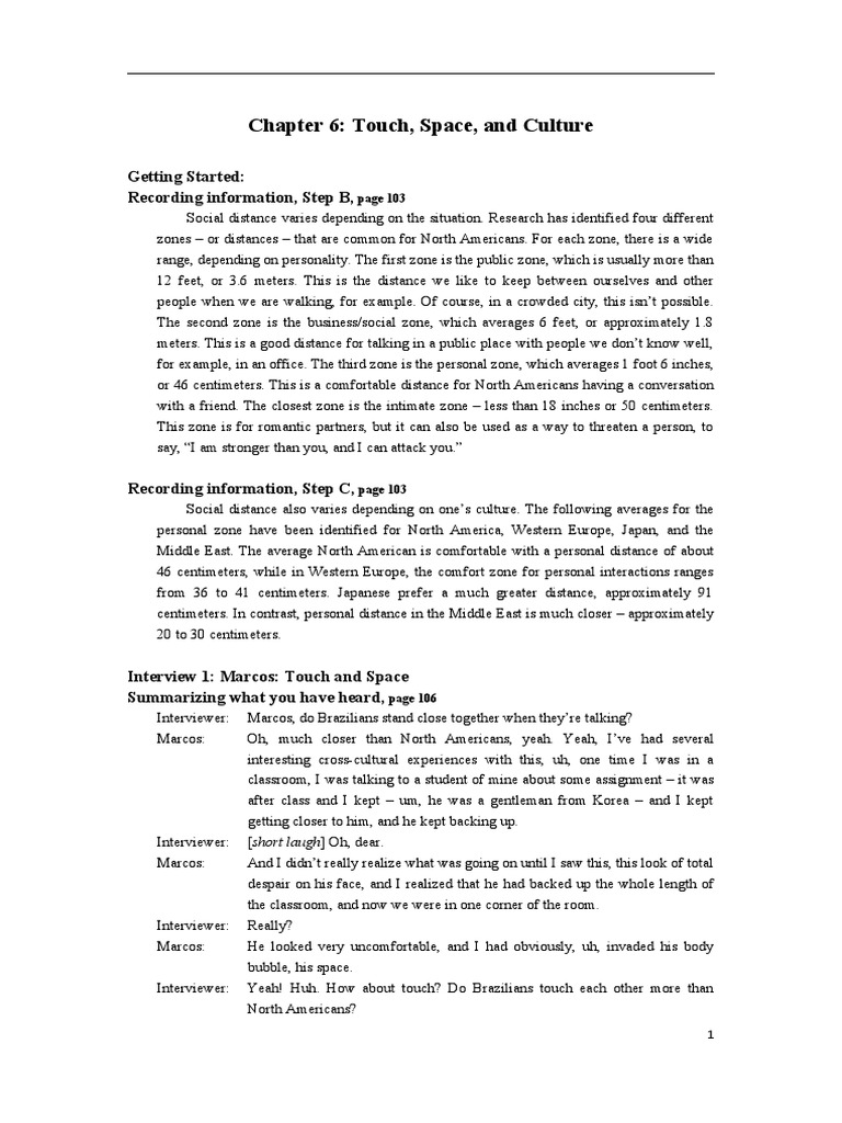 Chapter 6 Scripts | PDF | Nonverbal Communication | Communication