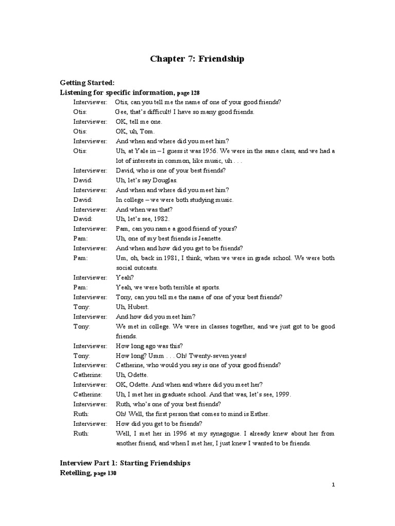 Chapter 7 Scripts | PDF | Friendship | Social Networking Service