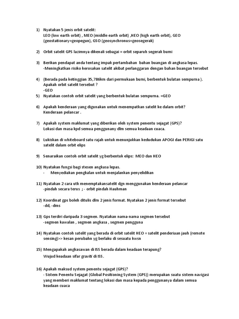 KUIZ BAB 9 - Jawapan | PDF