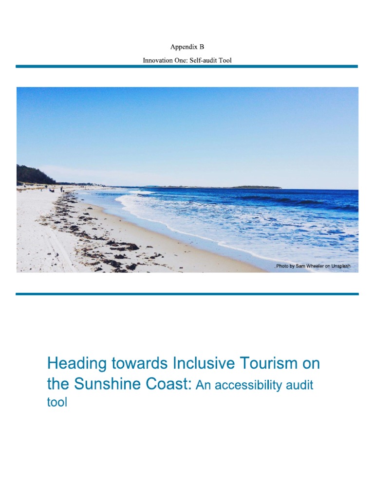 Tourism Accessibility Audit Pdf
