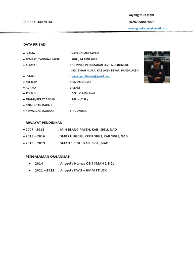 Contoh CV | PDF