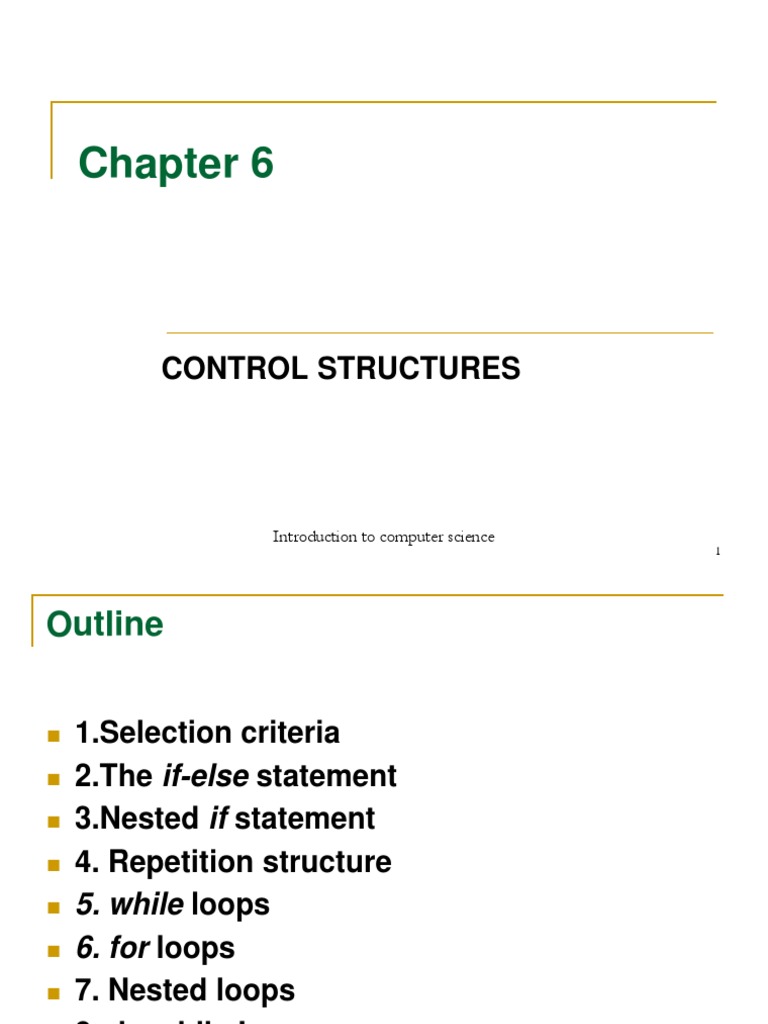 06 - Ch6 Chap6 | PDF | Boolean Data Type | Control Flow