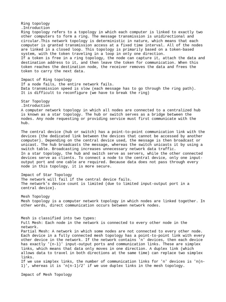 Network Devices And Network Topology Descargar Gratis Pdf Network Topology Computer Network