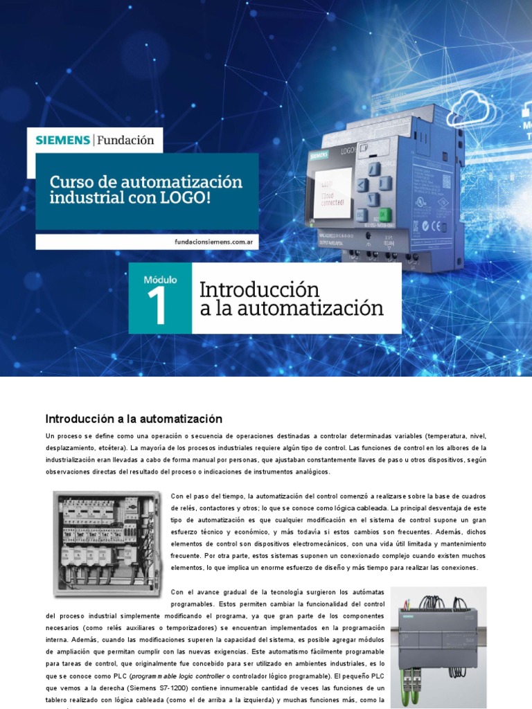 Curso Logo! 8 - Módulo 1 - Ok | PDF | Controlador lógico programable | Relé