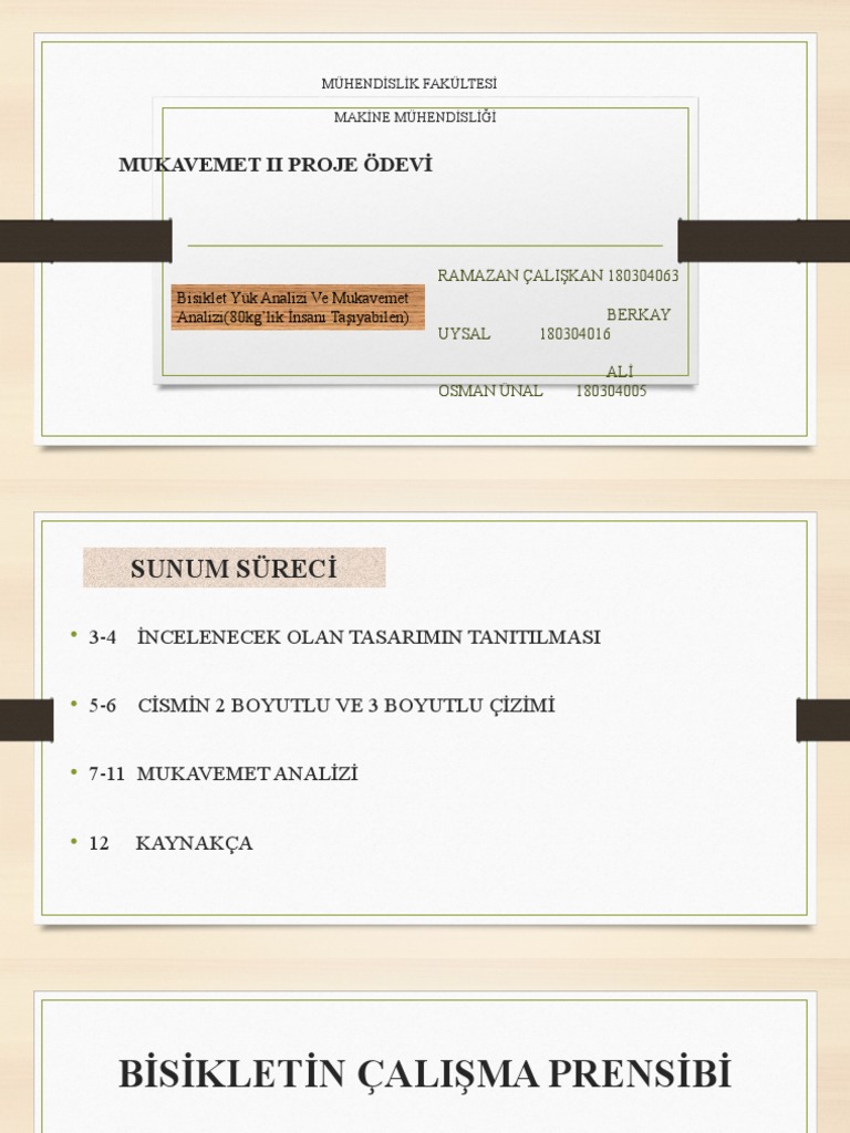 Mukavemet Sunum | PDF