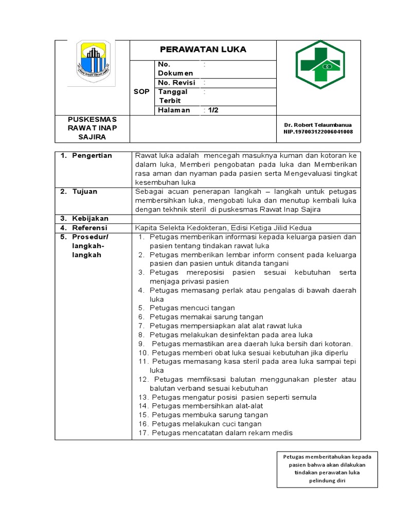 Sop Rawat Luka | PDF
