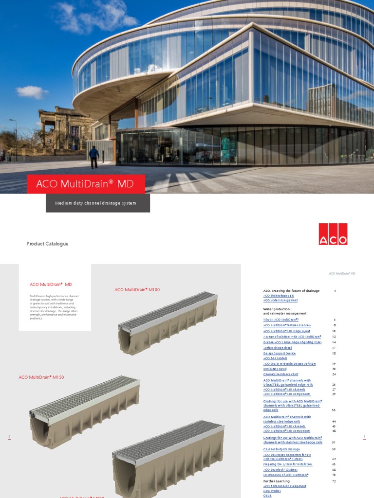 ACO MultiDrain Brochure | Download Free PDF | Drainage | Design