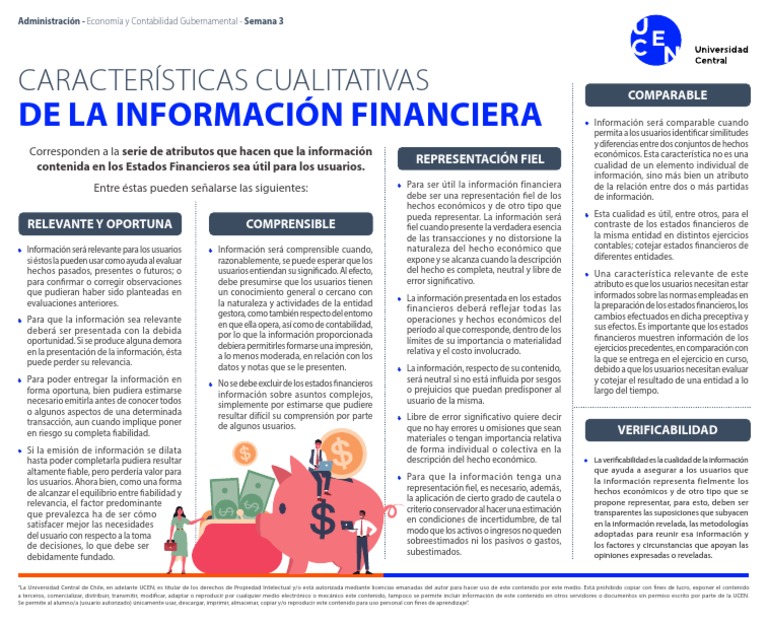 Características Cualitativas De La Información Financiera Pdf