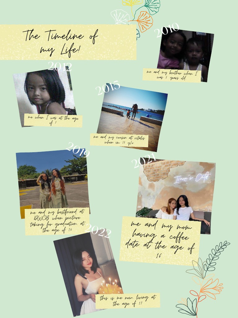 My Life Timeline: Key Moments | PDF