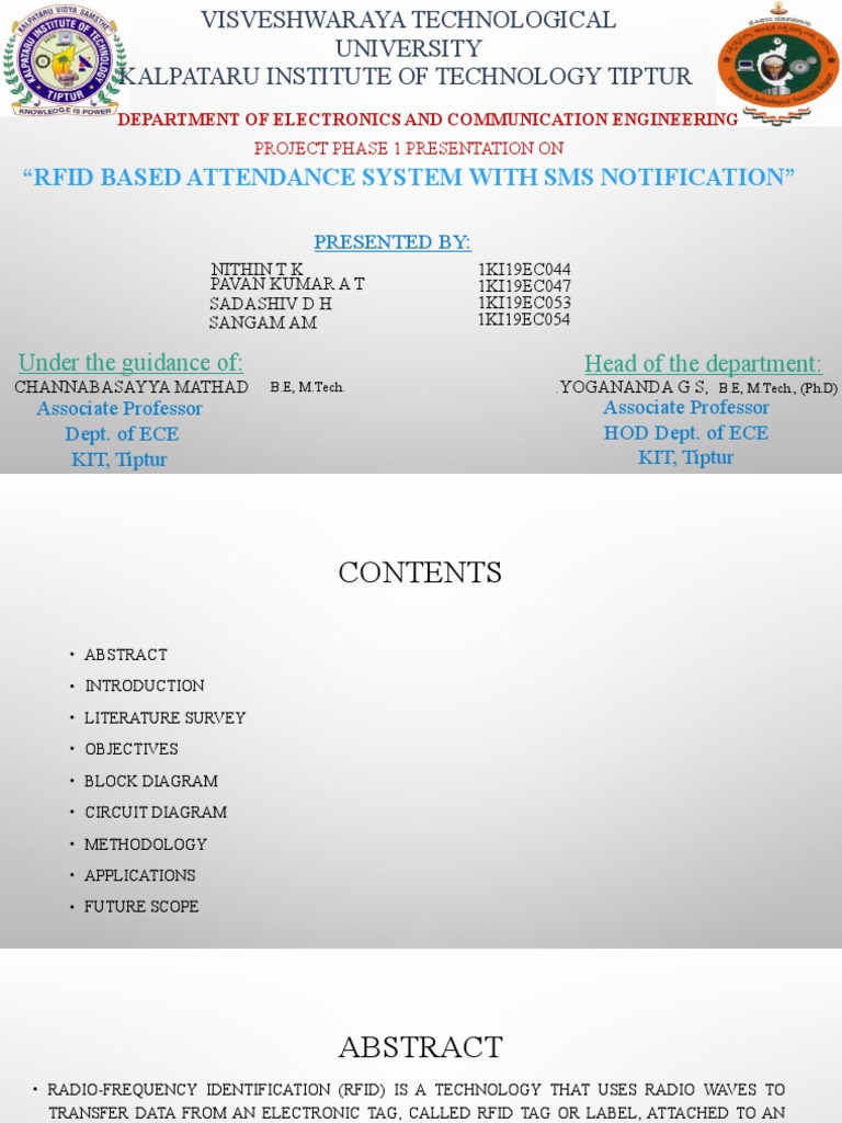 "Rfid Based Attendance System With Sms Notification": Under The ...