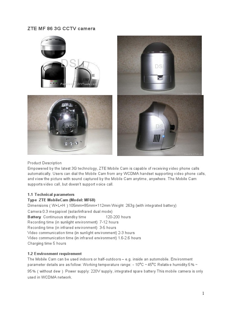 FOR CAMIRAZTE MF 86 3G CCTV Camera | PDF | Menu (Computing) | Battery Charger