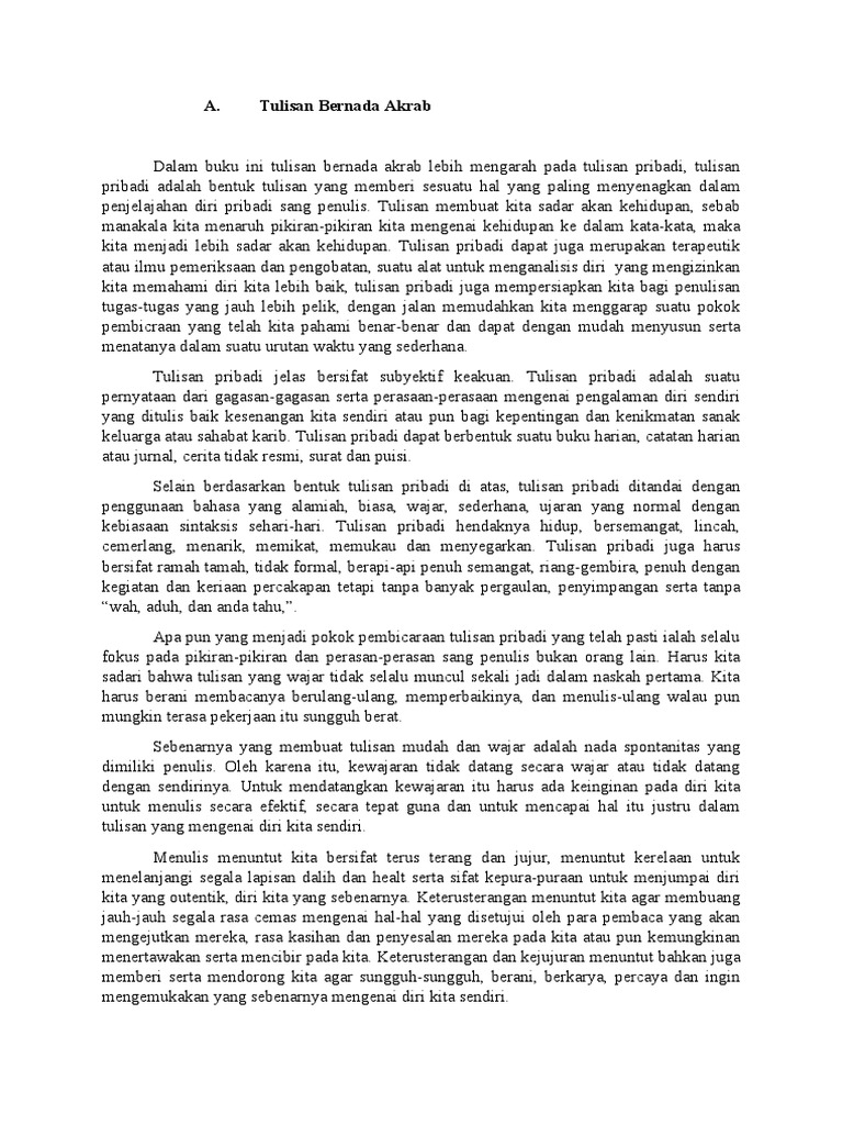 Tulisan Bernada | PDF