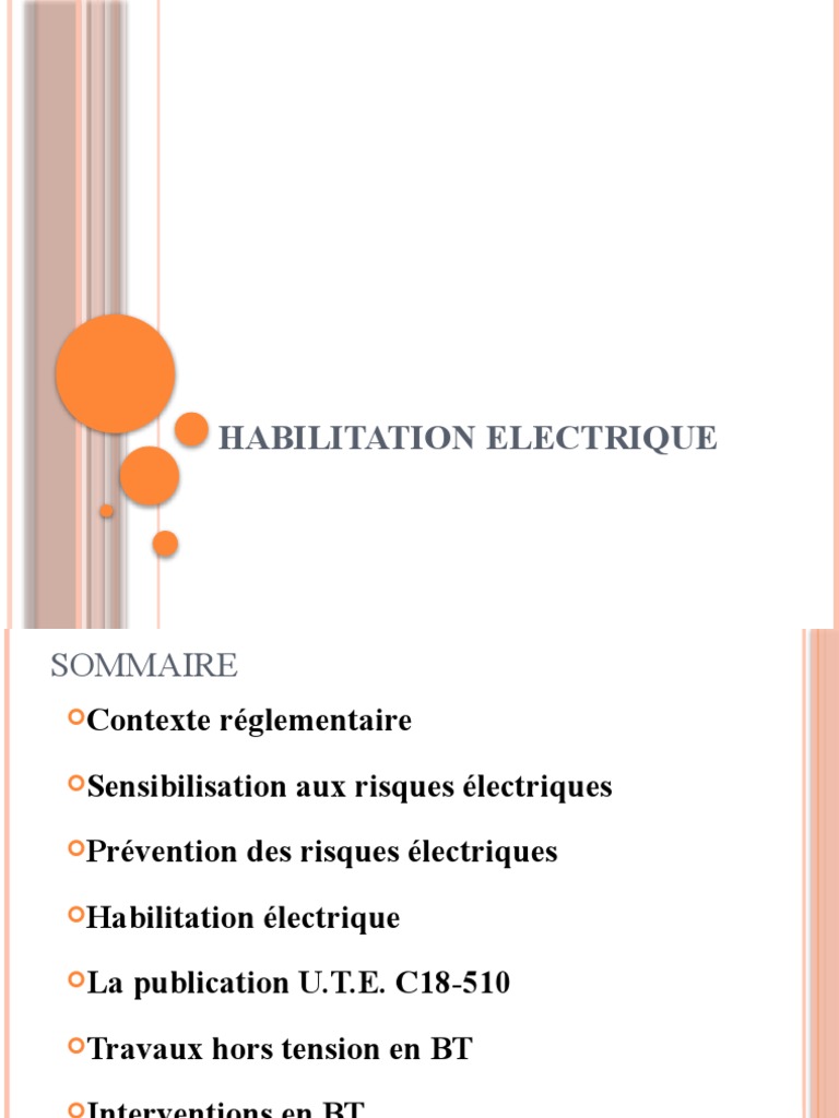 Habilitation Electrique8 | PDF | Électrotechnique | Électricité