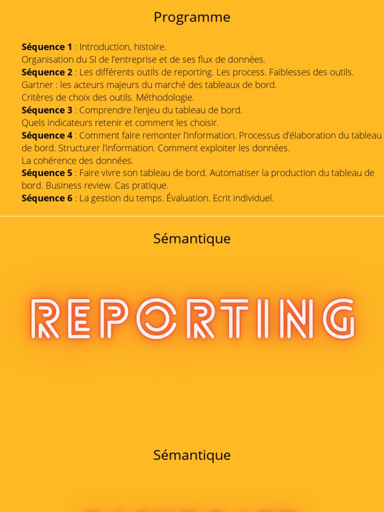 S1 Outils de Reporting | PDF | Business