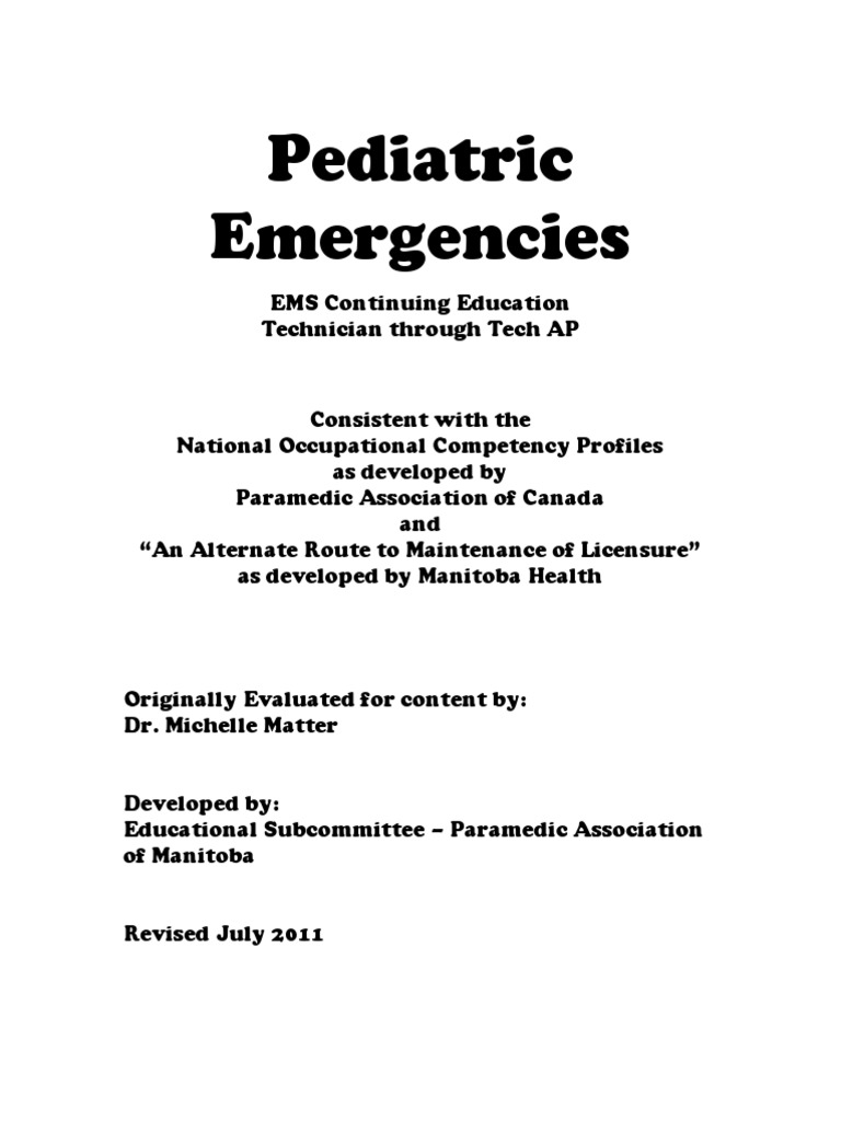 Pediatric Emergencies | PDF | Breathing | Child Abuse