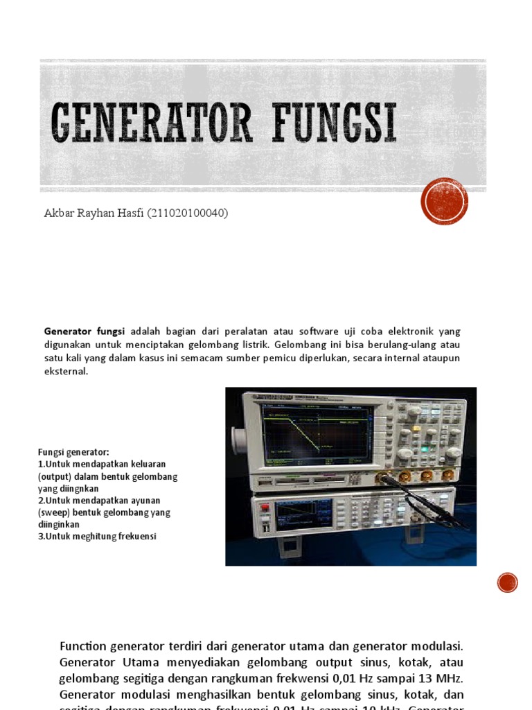 Generator Fungsi | PDF