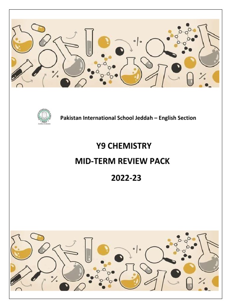Chemistry MID TERM Review Pack Y9 (Topic) | PDF | Chemical Elements ... Chemistry MID TERM Review Pack Y9 (Topic) | PDF | Chemical Elements ...