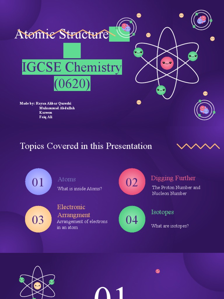 Atomic Structure Igcse Chemistry 0620 Pdf