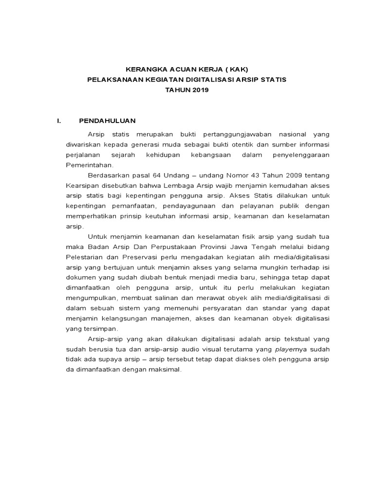 KAK Digital Arsip 2019 | PDF