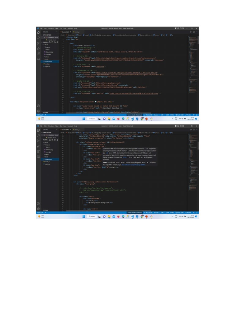 HTML Fsd Project | PDF