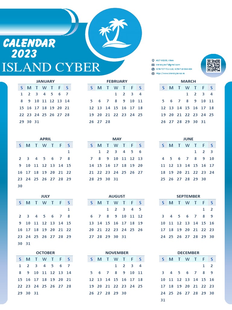 2023 Island Calendar Overview | PDF