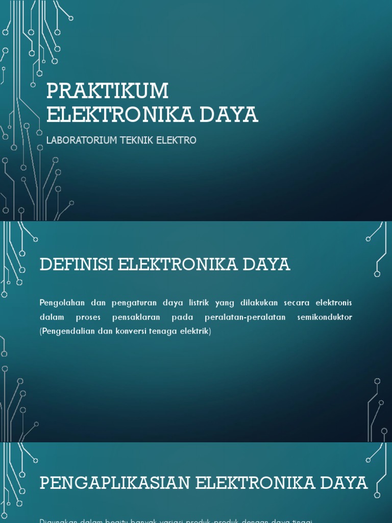 Praktikum Elektronika Daya | PDF | Metode & Bahan Ajar | Teknologi ...