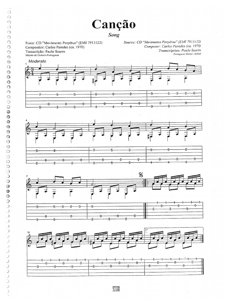 Canção Carlos Paredes | PDF
