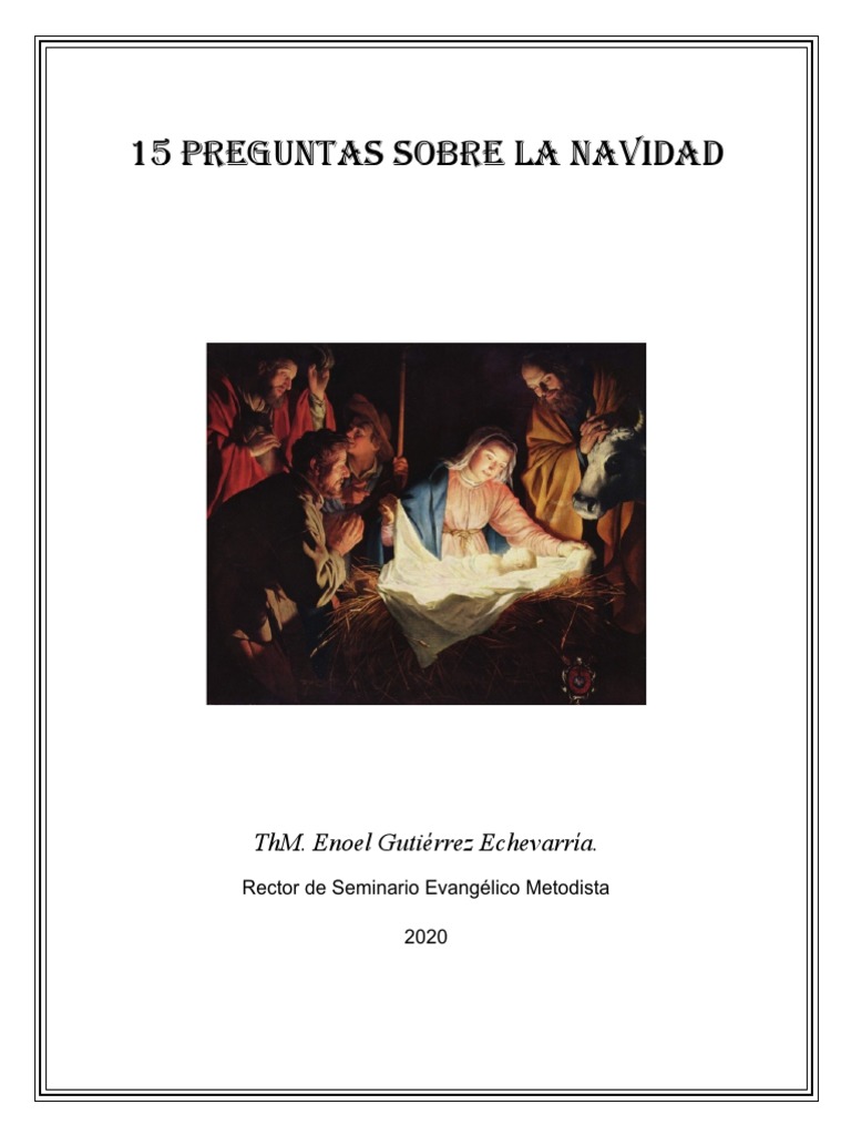 A15 Preguntas Sobre La Navidad Enoel | PDF | Navidad | Tierra