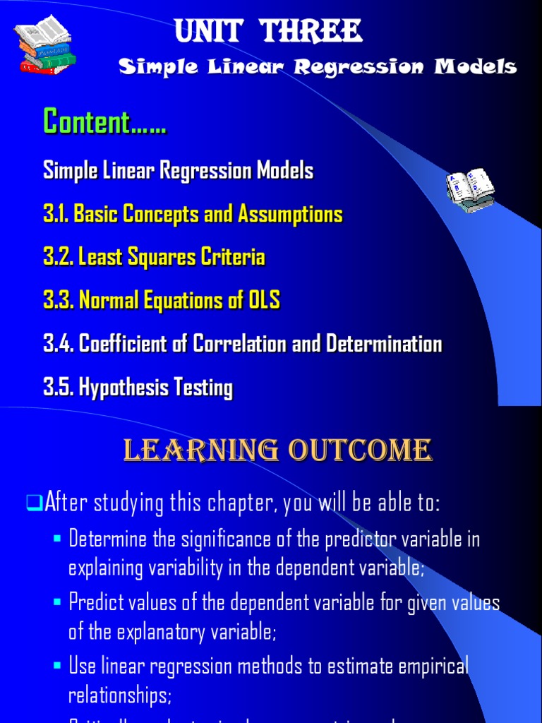 Econmetrics Chapter 3 | PDF | Linear Regression | Regression Analysis