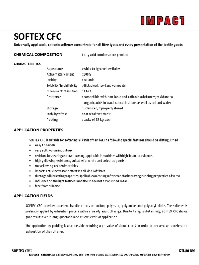 Softex CFC | PDF | Ph | Textiles
