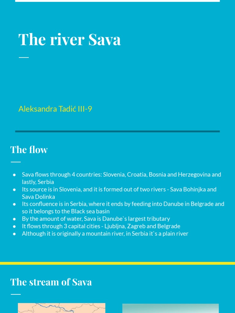 Overview of the Sava River's Journey | PDF