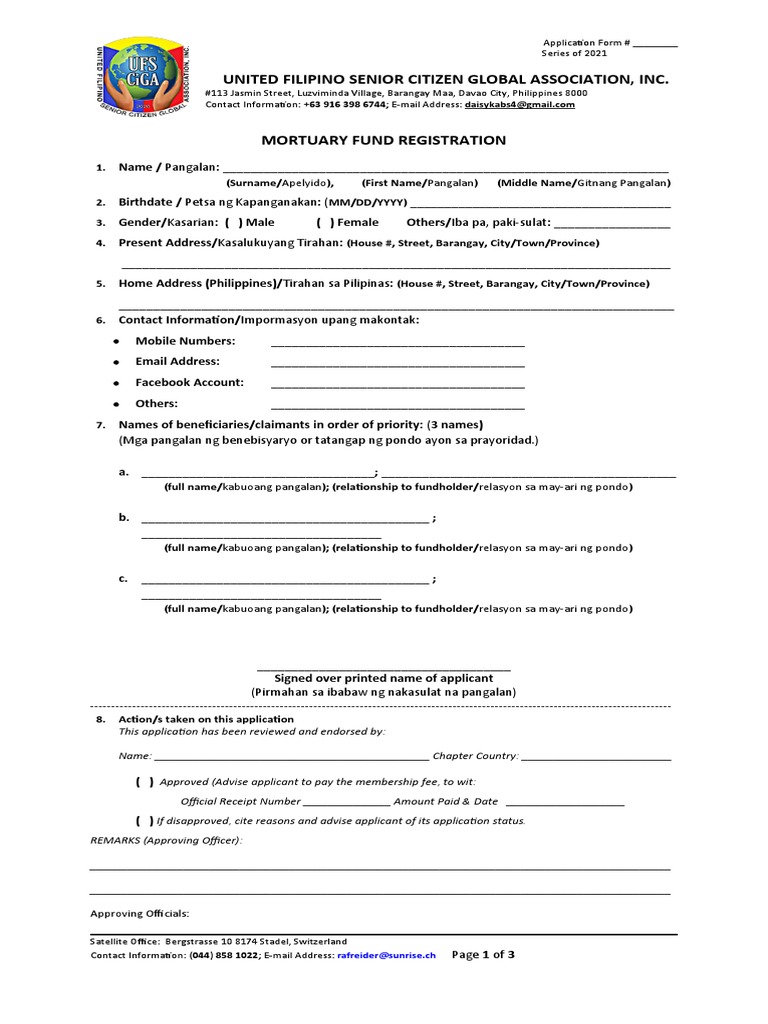 MFP Application Form 2021 - Sat | PDF