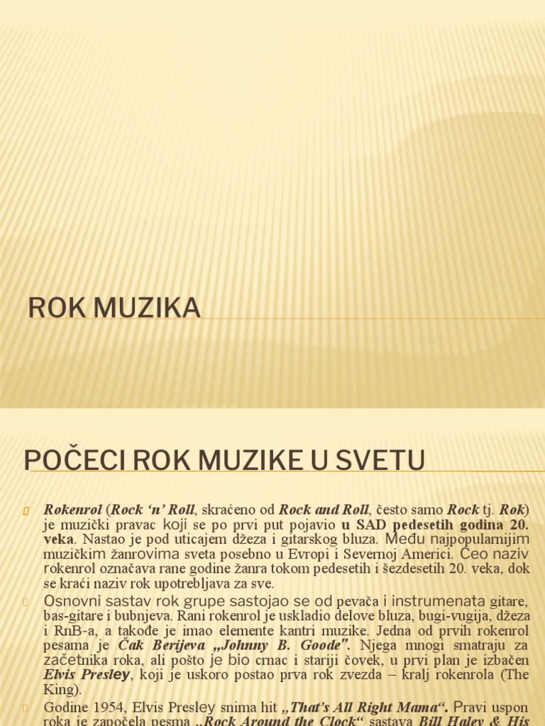 Rok Muzika | PDF