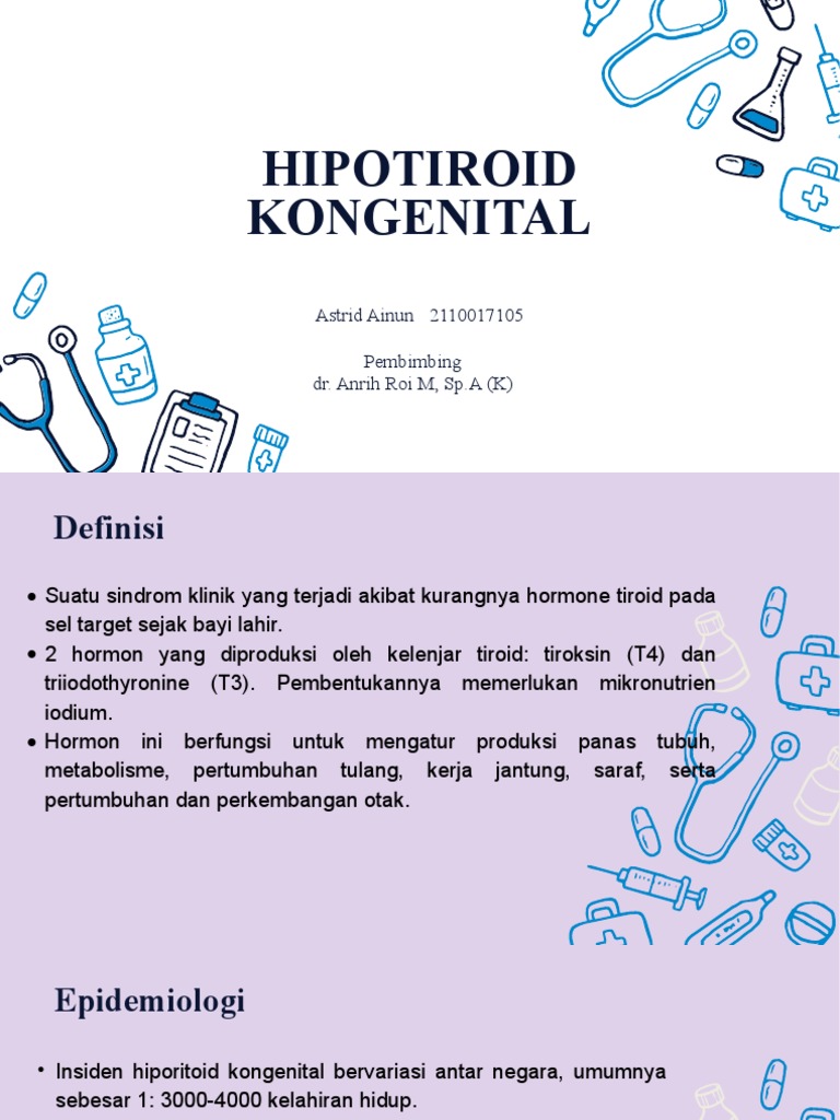 Hipotiroid Kongenital | PDF
