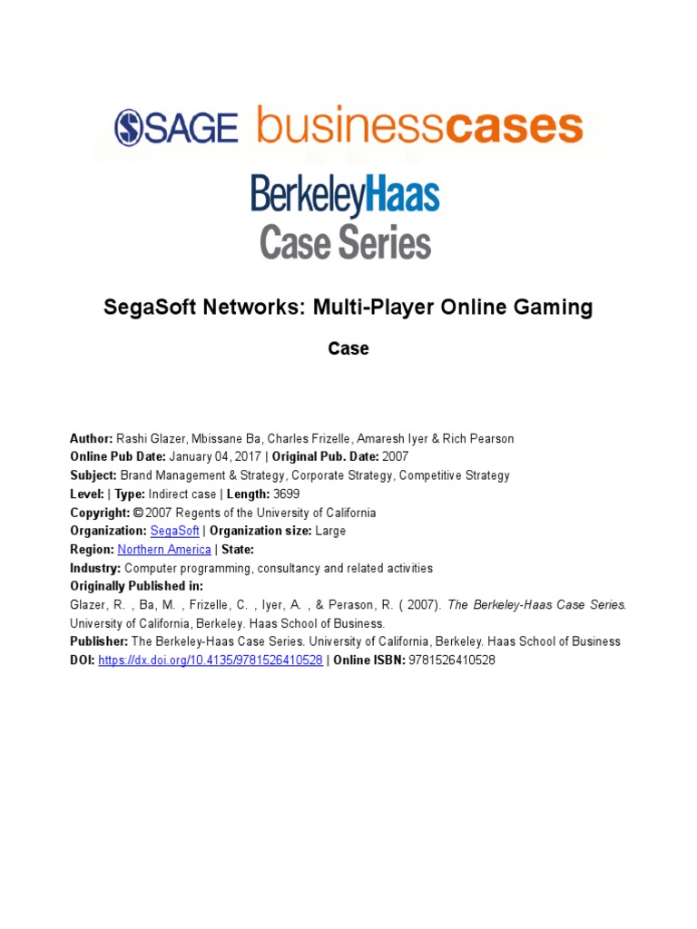 Segasoft Case | PDF | Internet | Advertising