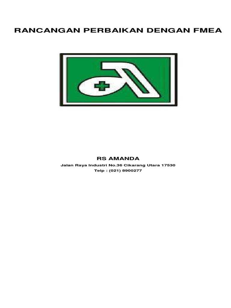 PMKP 11 FMEA Proses Pengerjaan Resep Obat Yang Tidak Terbaca | PDF