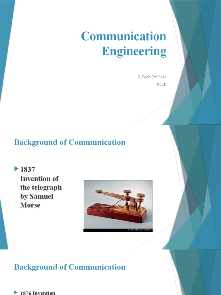 Communication Engineering Unit 1 Lecture 1 | PDF | Telecommunications ...