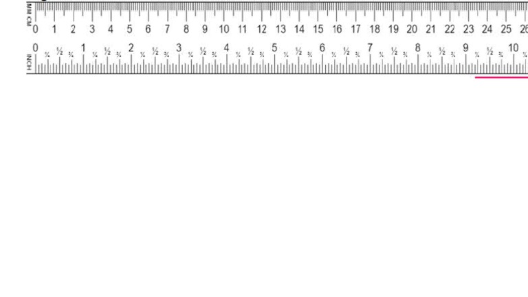 Regla Pulgadas Centimetros | PDF