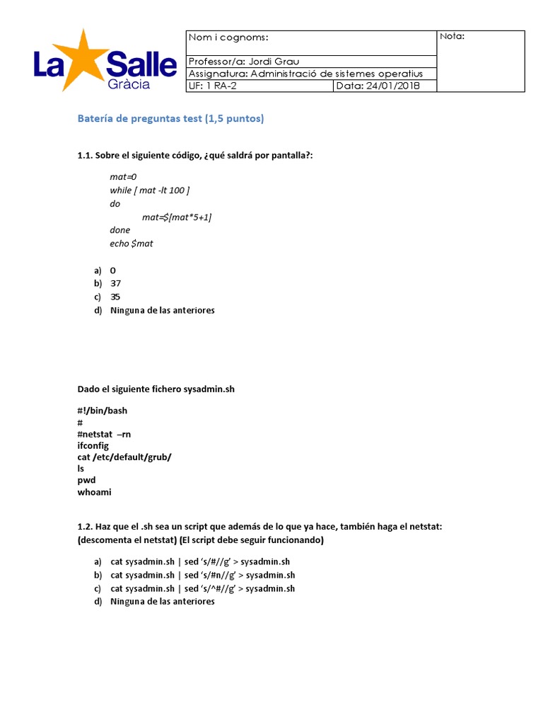 Examen UF2-RA1 2020 | PDF | Software | Ingeniería Informática