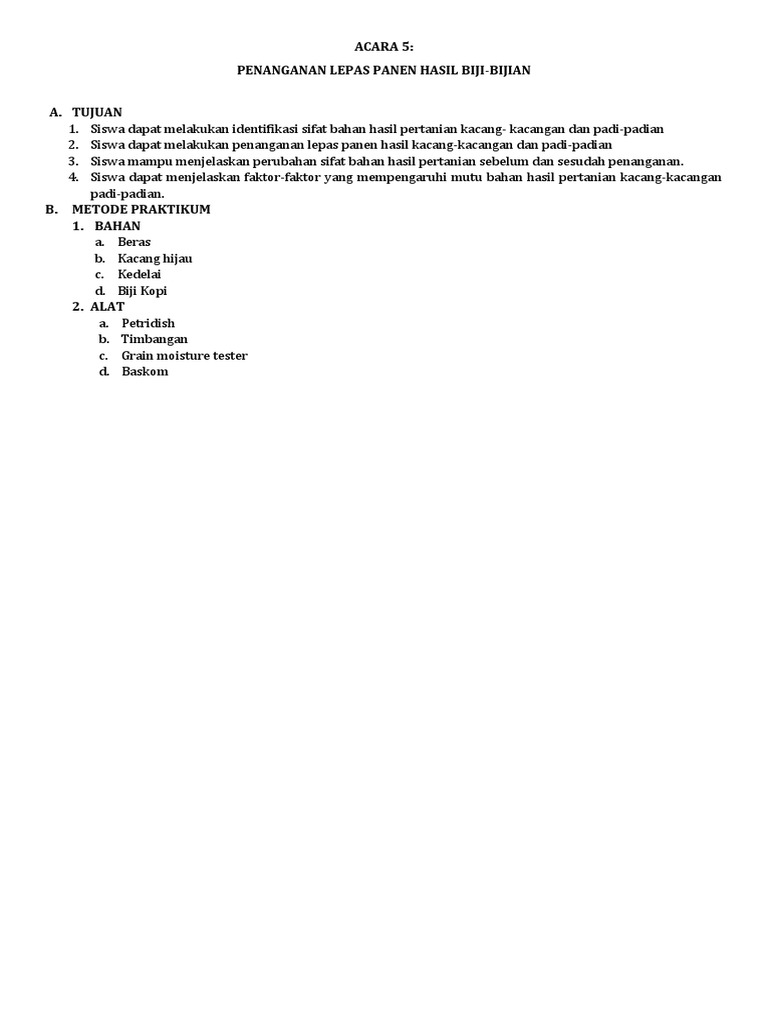 Praktikum Sortasi Dan Grading | PDF