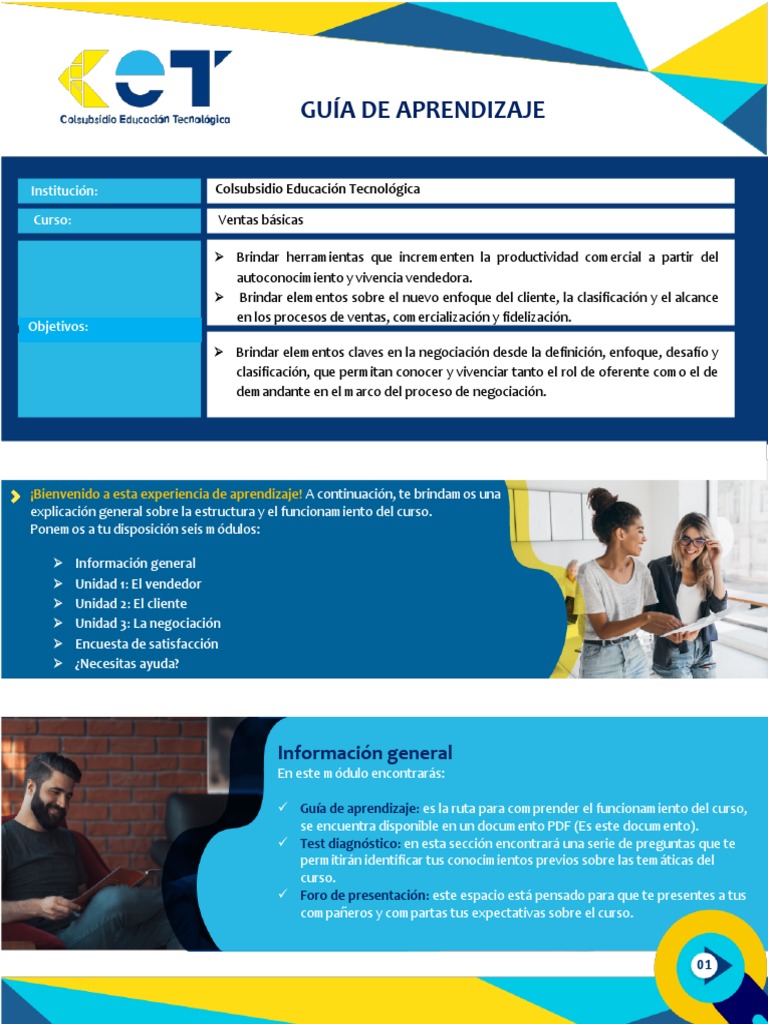 Guía de Aprendizaje Ventas Básicas | PDF