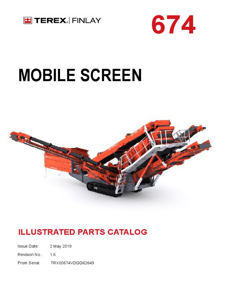 Parts Catalog Terex Finlay | PDF | Pump | Mechanical Engineering