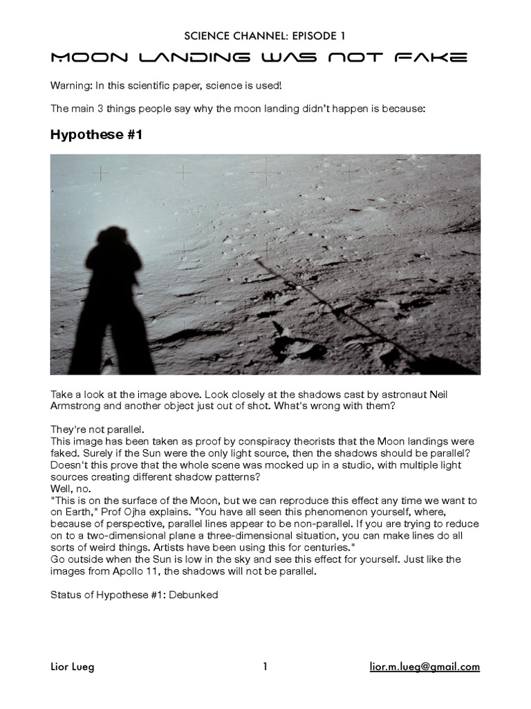 Moon Landing Was NOT FAKE | PDF | Moon | Impact Crater