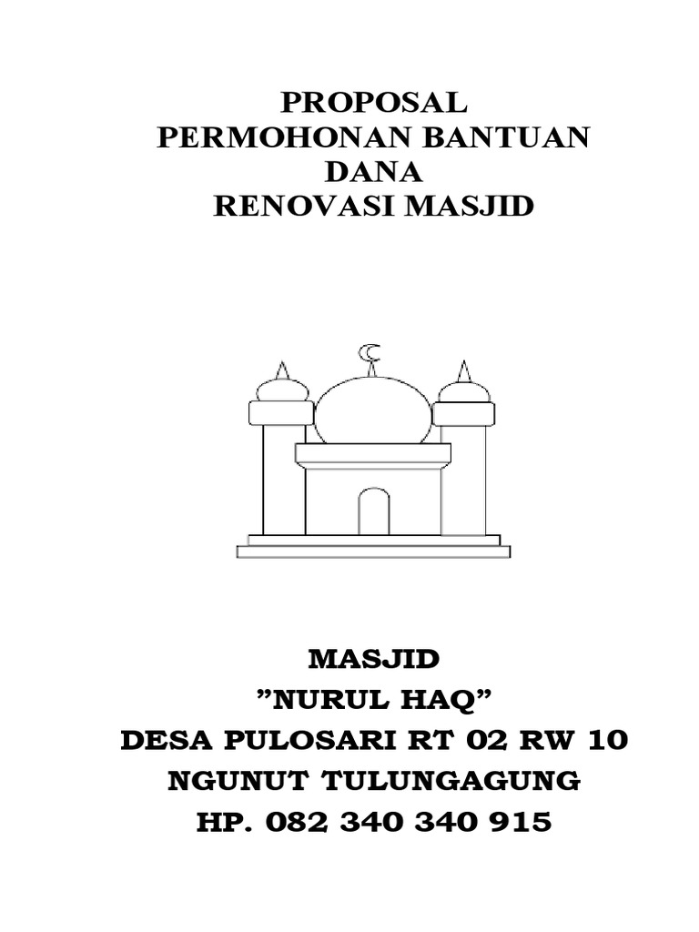 Proposal Masjid Nurul Haq | PDF