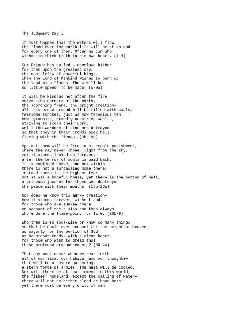 Judgement Day | PDF | Glory (Religion) | Heaven