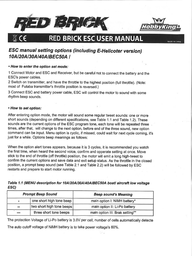 Esc - Red Brick - 10-50A | PDF
