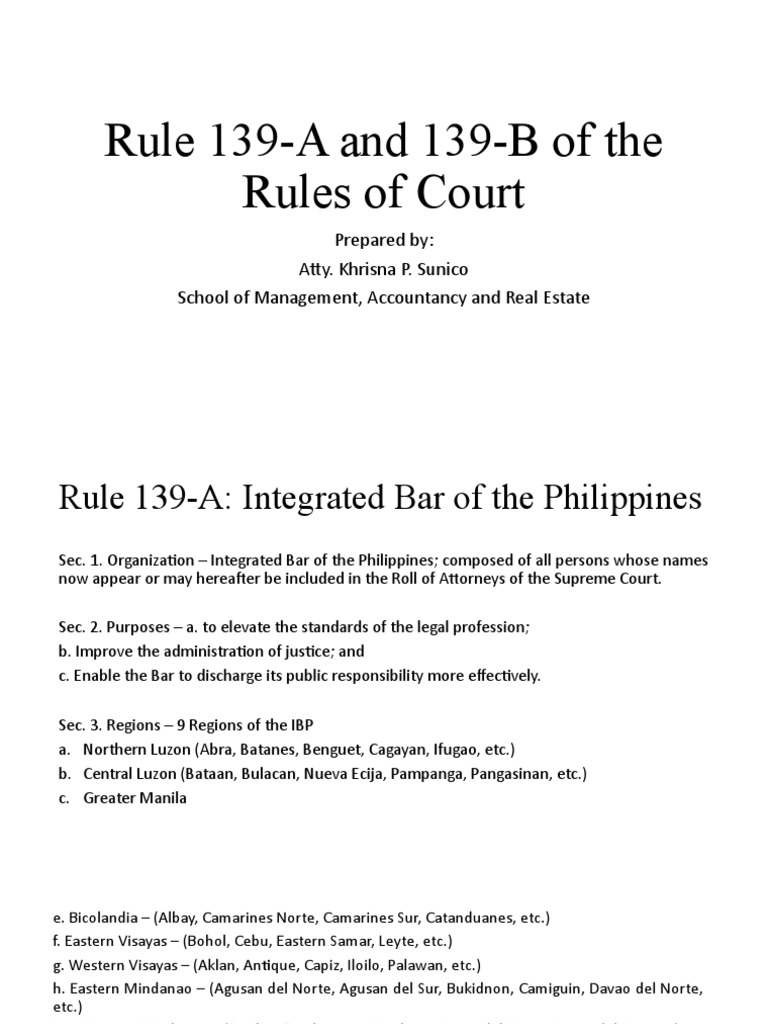 Rule 139-A and 139-B of The Rules of Court - 102121 | PDF | Complaint ...