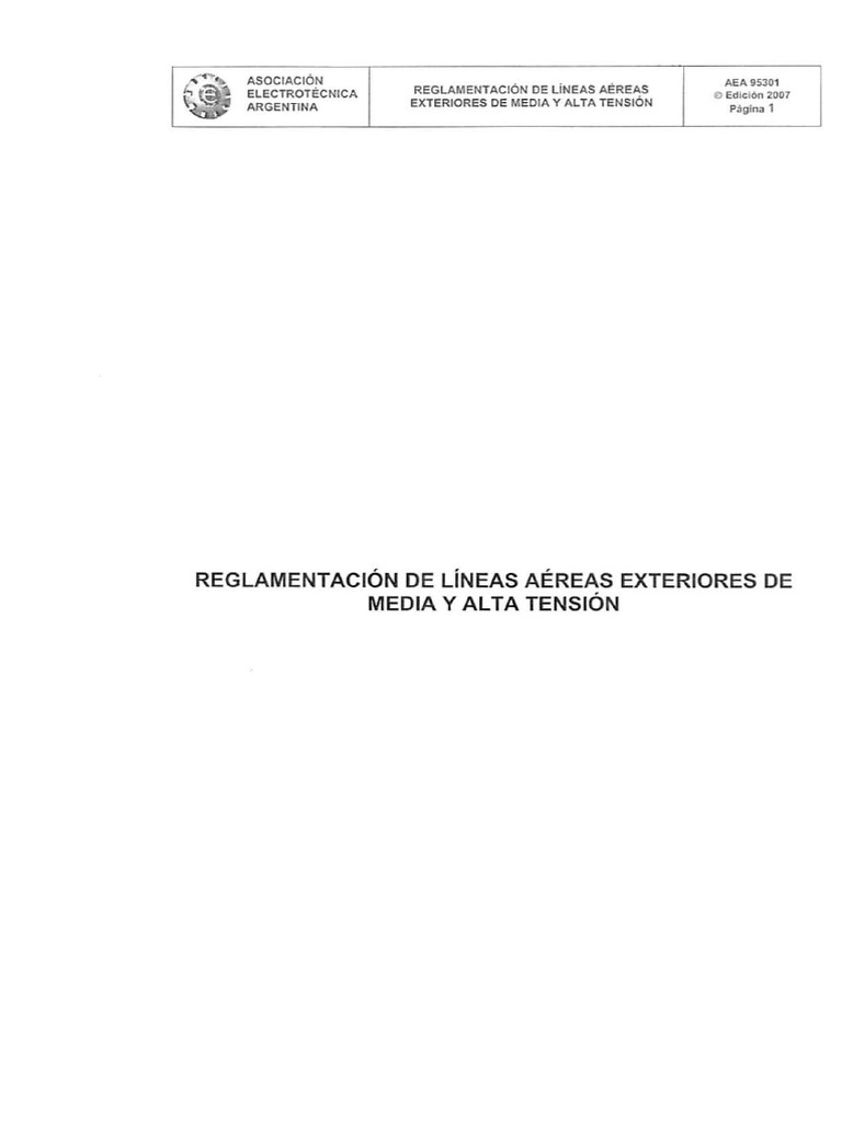 AEA-95301-2007-Líneas Aéreas Exteriores MT y at | PDF | Ingenieria ...
